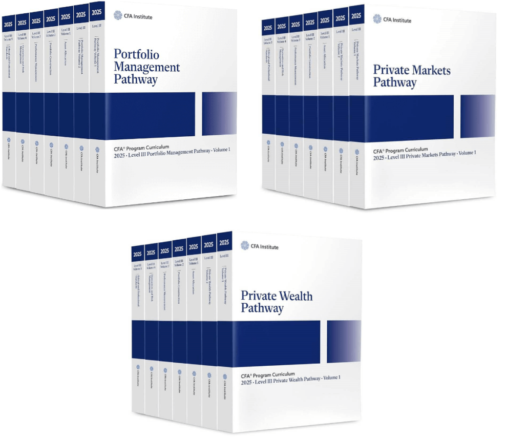 CFA 2025 Program Curriculum Level III Full Set All Pathways - PrepCFA