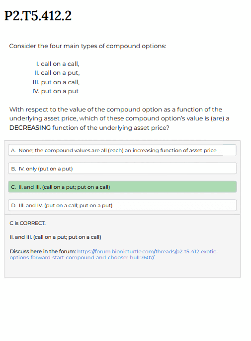 FRM 2025 Part 2 Bionic Turtle Practice Questions and Mock Exam - PrepCFA