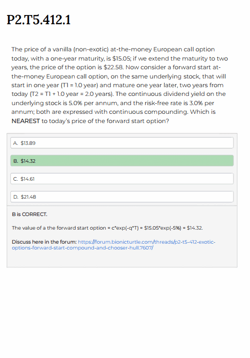 FRM 2025 Part 2 Bionic Turtle Practice Questions and Mock Exam - PrepCFA