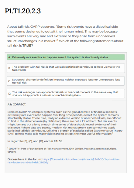 FRM 2025 Part 1 Bionic Turtle Practice Questions and Mock Exam - PrepCFA